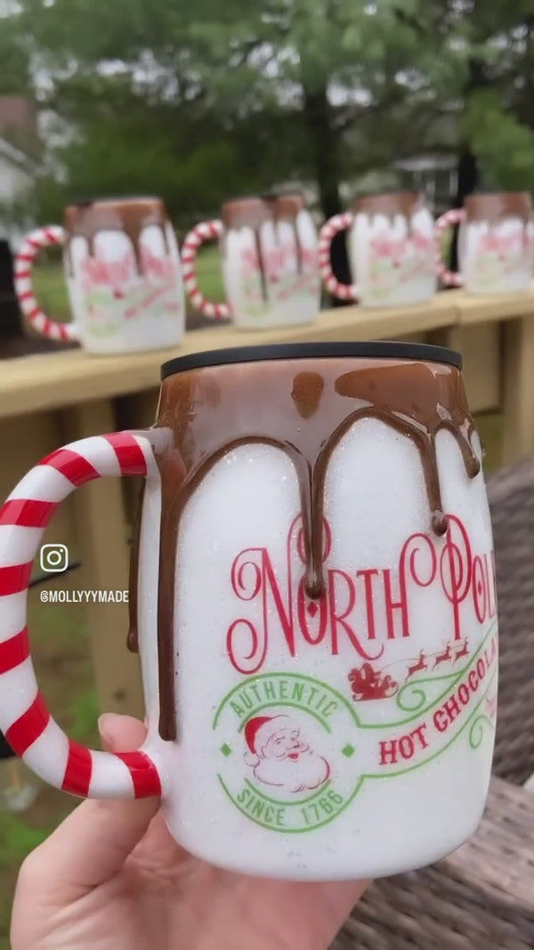 North Pole hot cocoa mugs – MollyMadeCustoms
